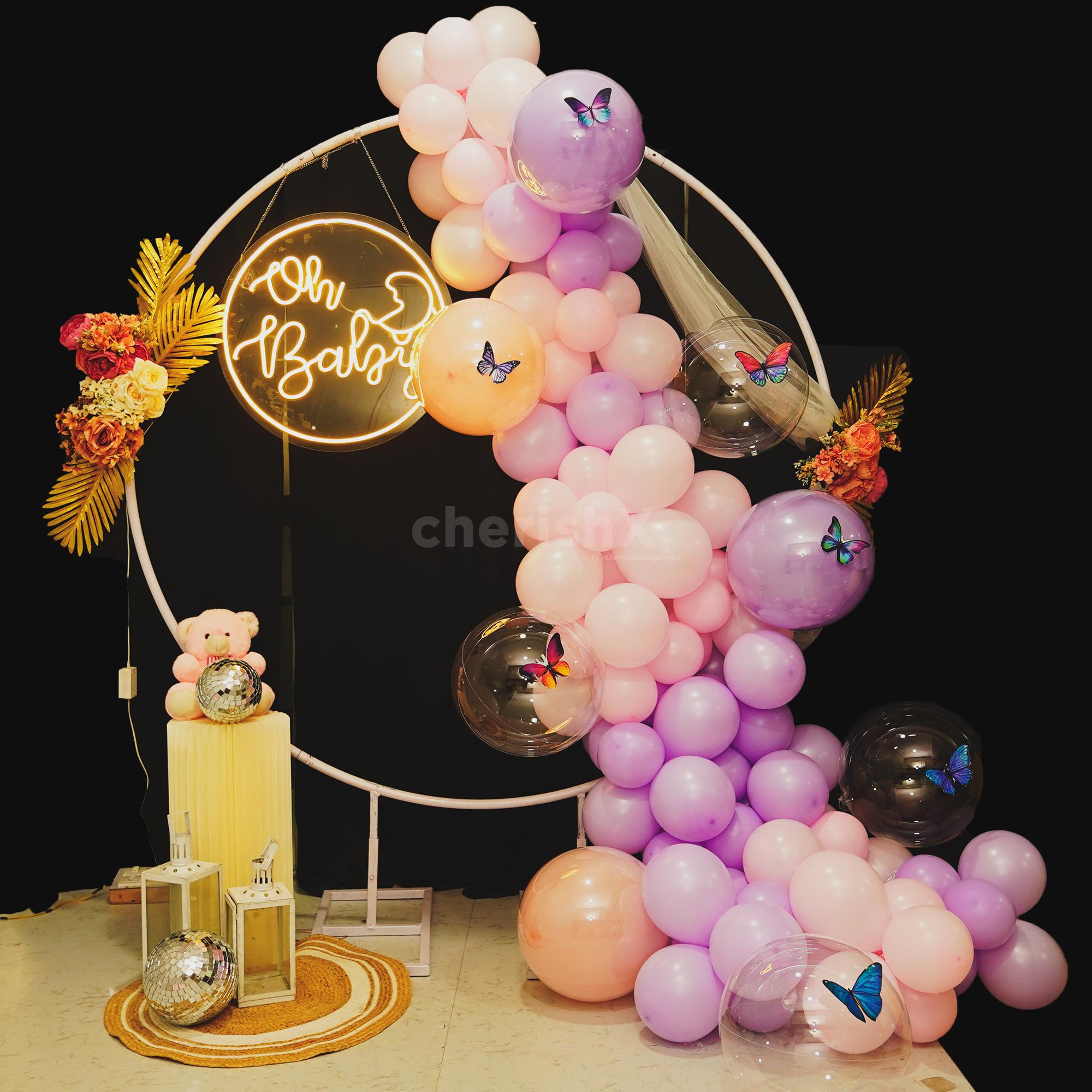 Host a memorable baby shower with Pastel Dream Balloon Decorations ...